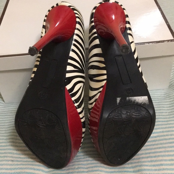Shoes | Zebra Print Platform High Heels Shoes | Poshmark